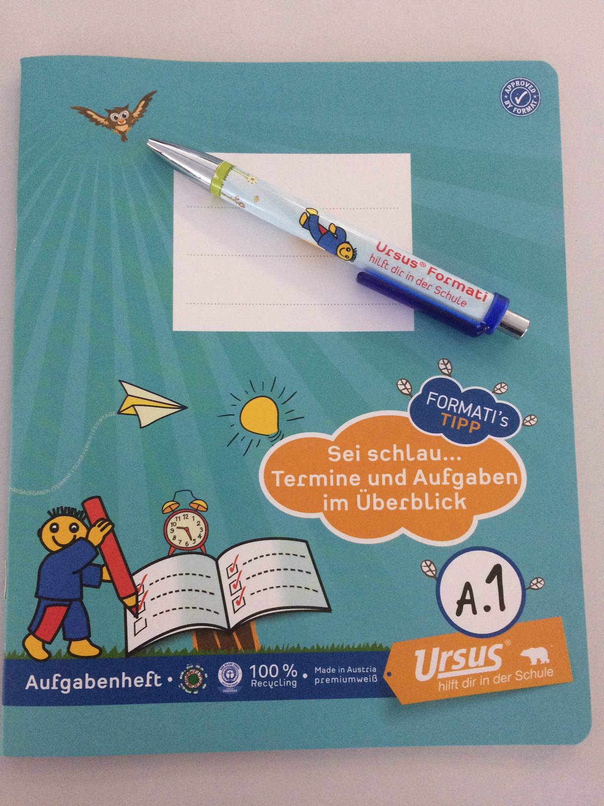 Formati A.1: das zwei-in-eins-Heft - Ursus Formati Lehrer:innen