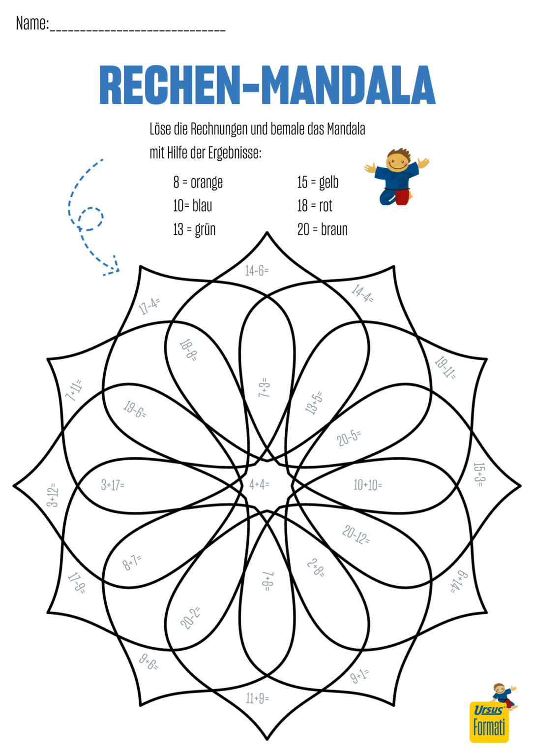 Rechen-Mandala - Ursus Formati Lehrer:innen