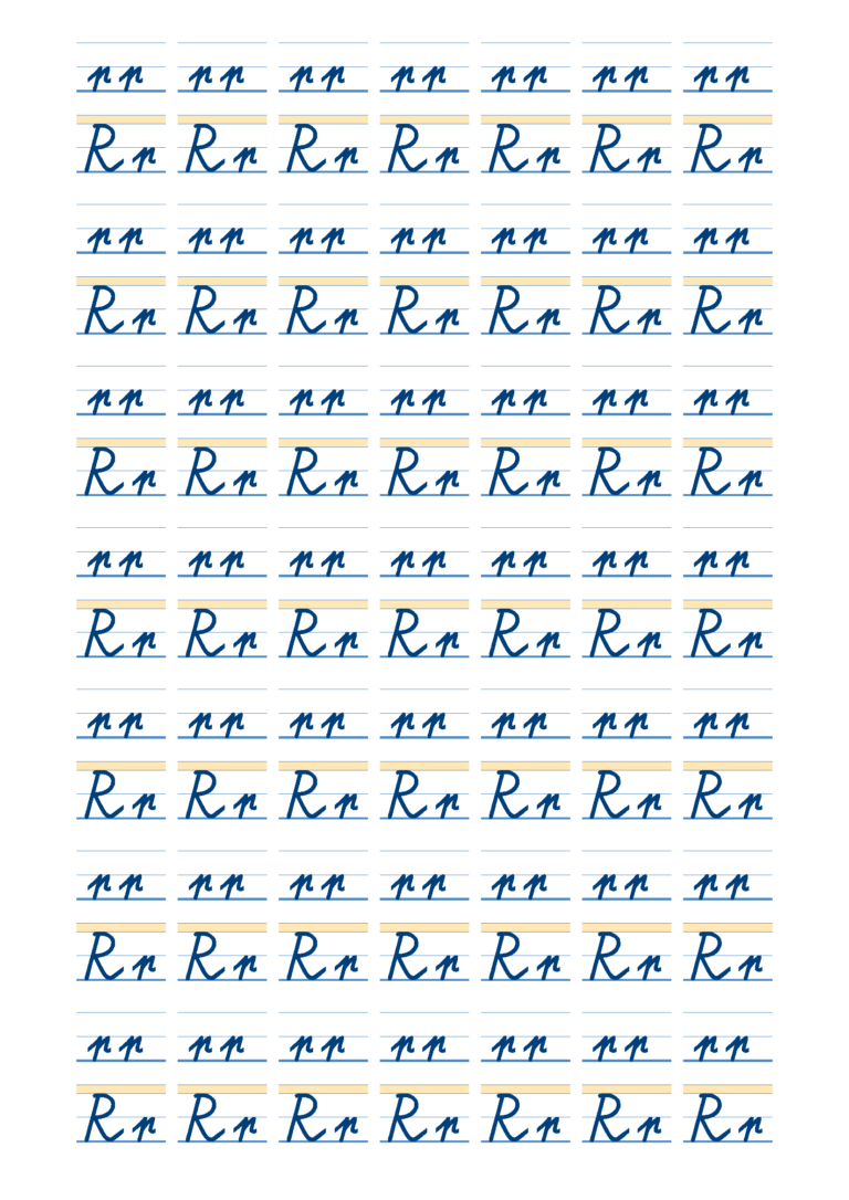 Zwei Varianten: Schreibschrift "r" - Ursus Formati Lehrer:innen