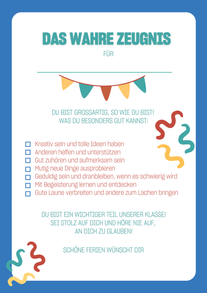 Das wahre Zeugnis - Ursus Formati Lehrer:innen